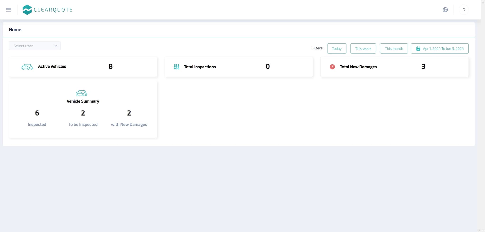 Fleet Manager dashboard